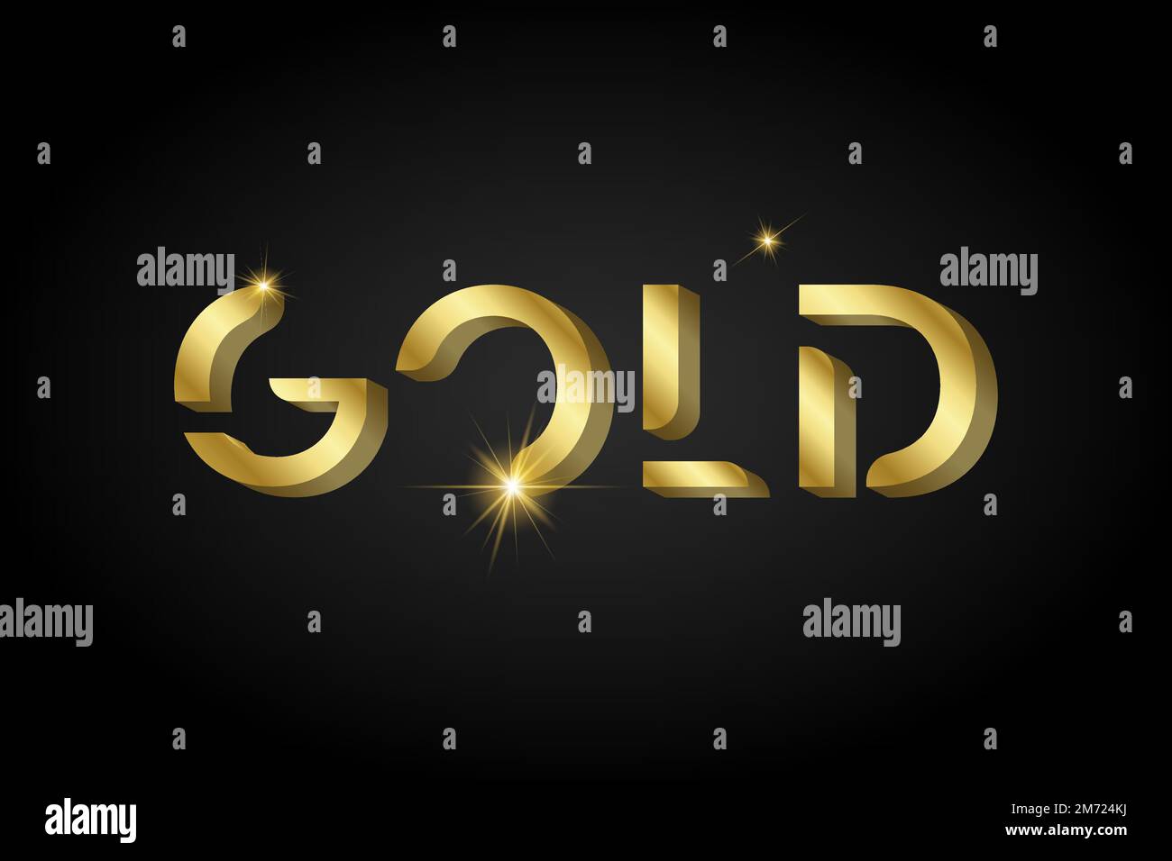 Gold shiny golden typography vector Stock Vector Image & Art - Alamy