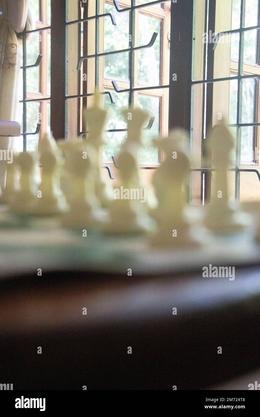 Indoor chess play Stock Photo - Alamy