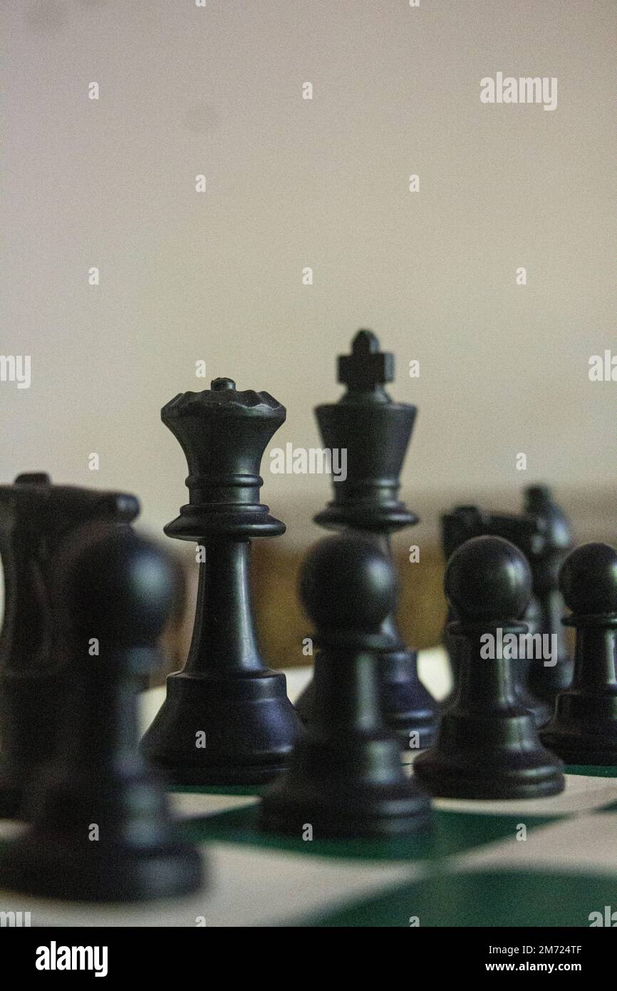 Indoor chess play Stock Photo - Alamy