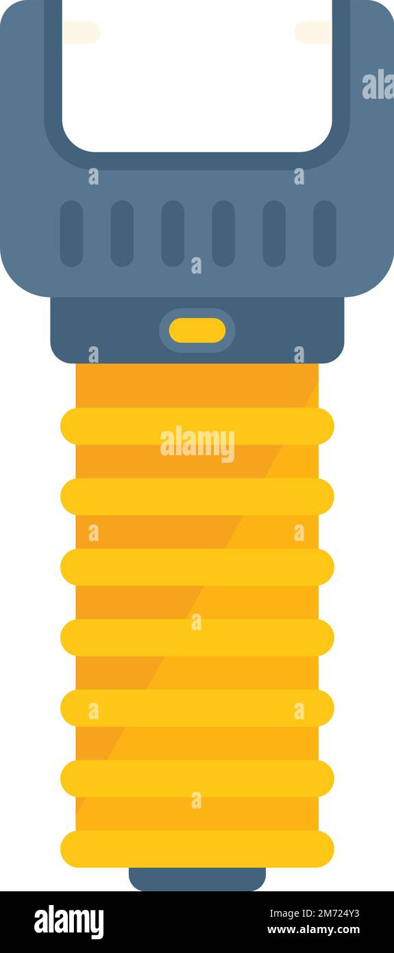 Taser law icon flat vector. Police tazer. Defense weapon isolated Stock ...