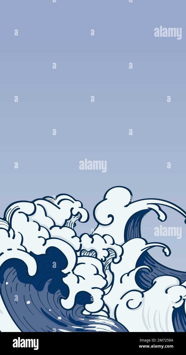 Blue Japanese wave background vector Stock Vector Image & Art - Alamy Blue Japanese wave background vector Stock Vector Image & Art - Alamy