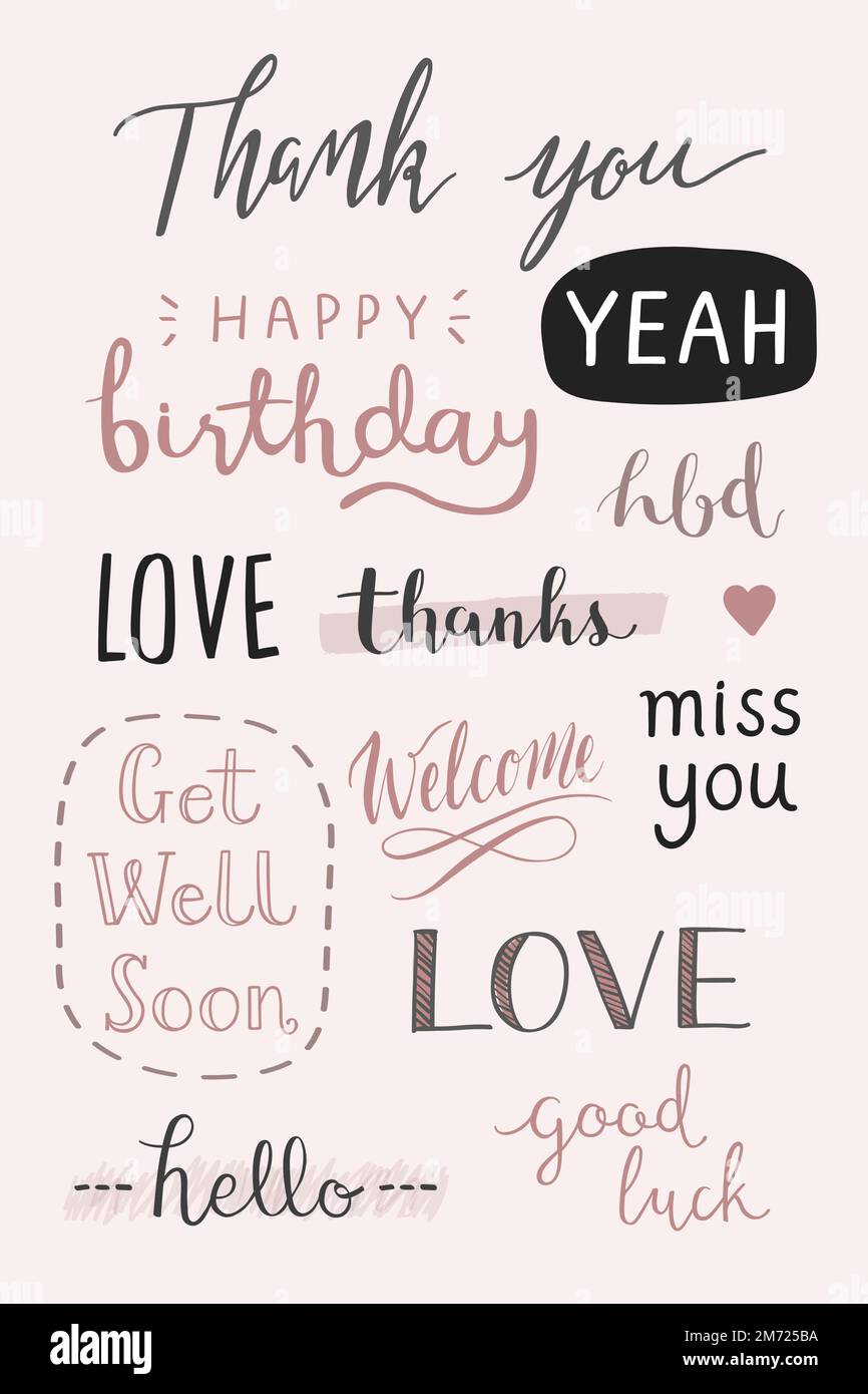 Greetings typography design vector collection Stock Vector Image & Art - Alamy