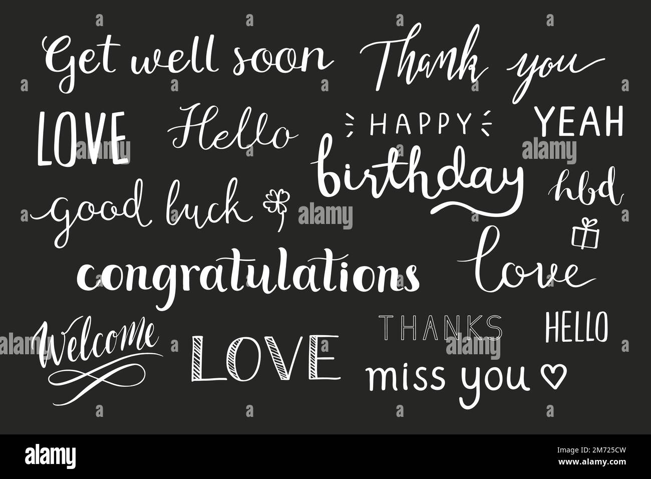 Greetings typography design vector collection Stock Vector Image & Art ...