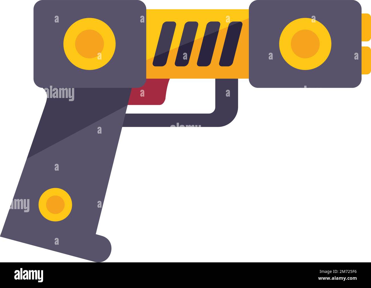 Taser gun icon flat vector. Police tazer. Defense weapon isolated Stock Vector Image & Art - Alamy