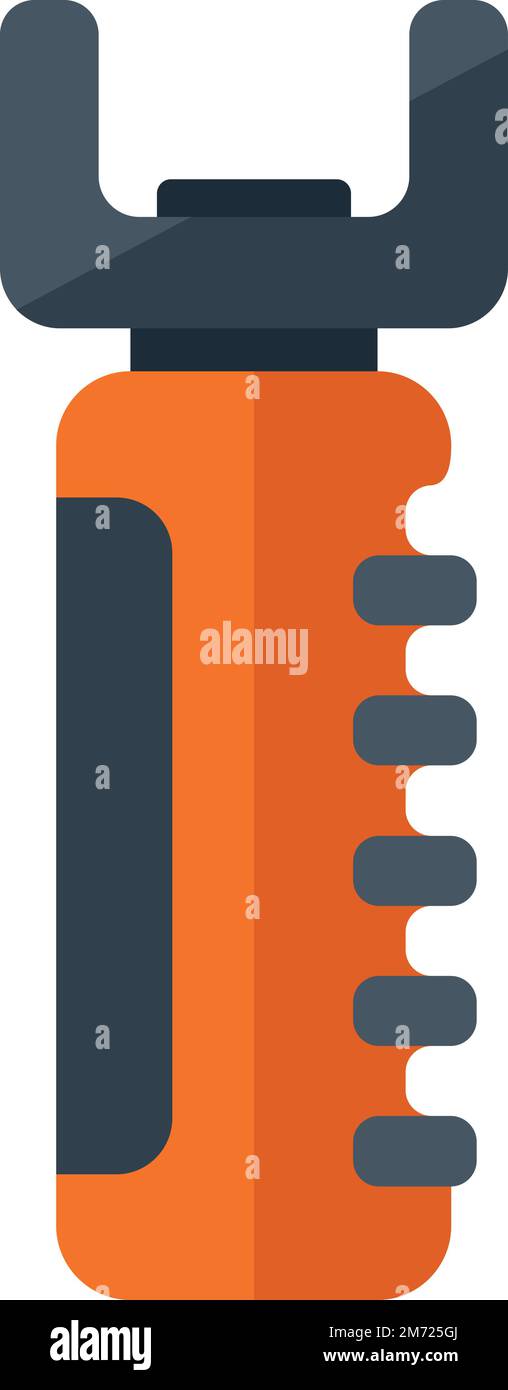 Defensive taser icon flat vector. Gun stun. Polize tazer isolated Stock ...