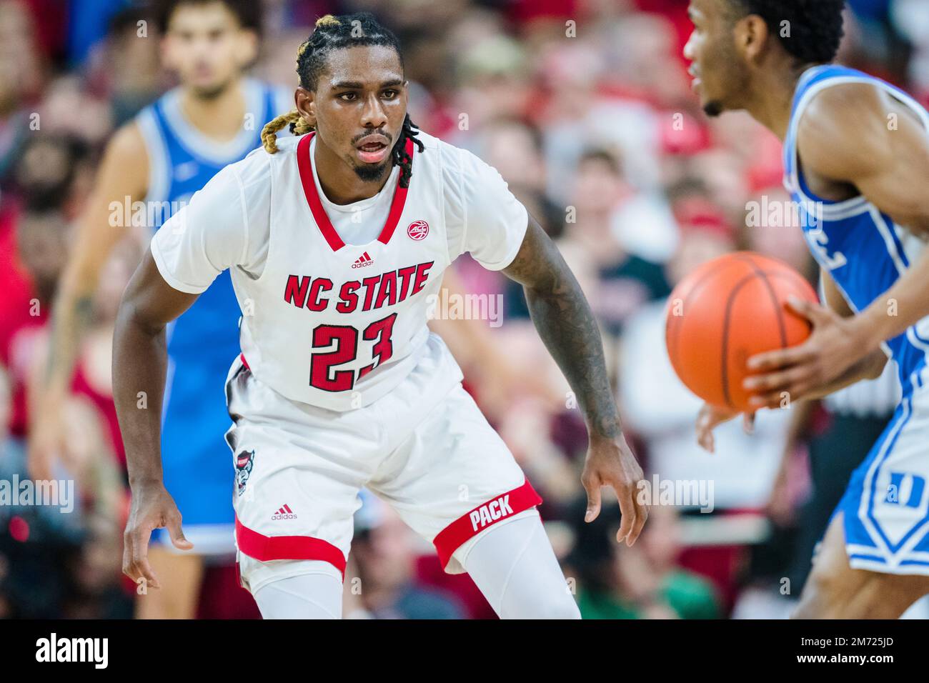 North Carolina State Wolfpack forward Greg Gantt (23) guards during the ...
