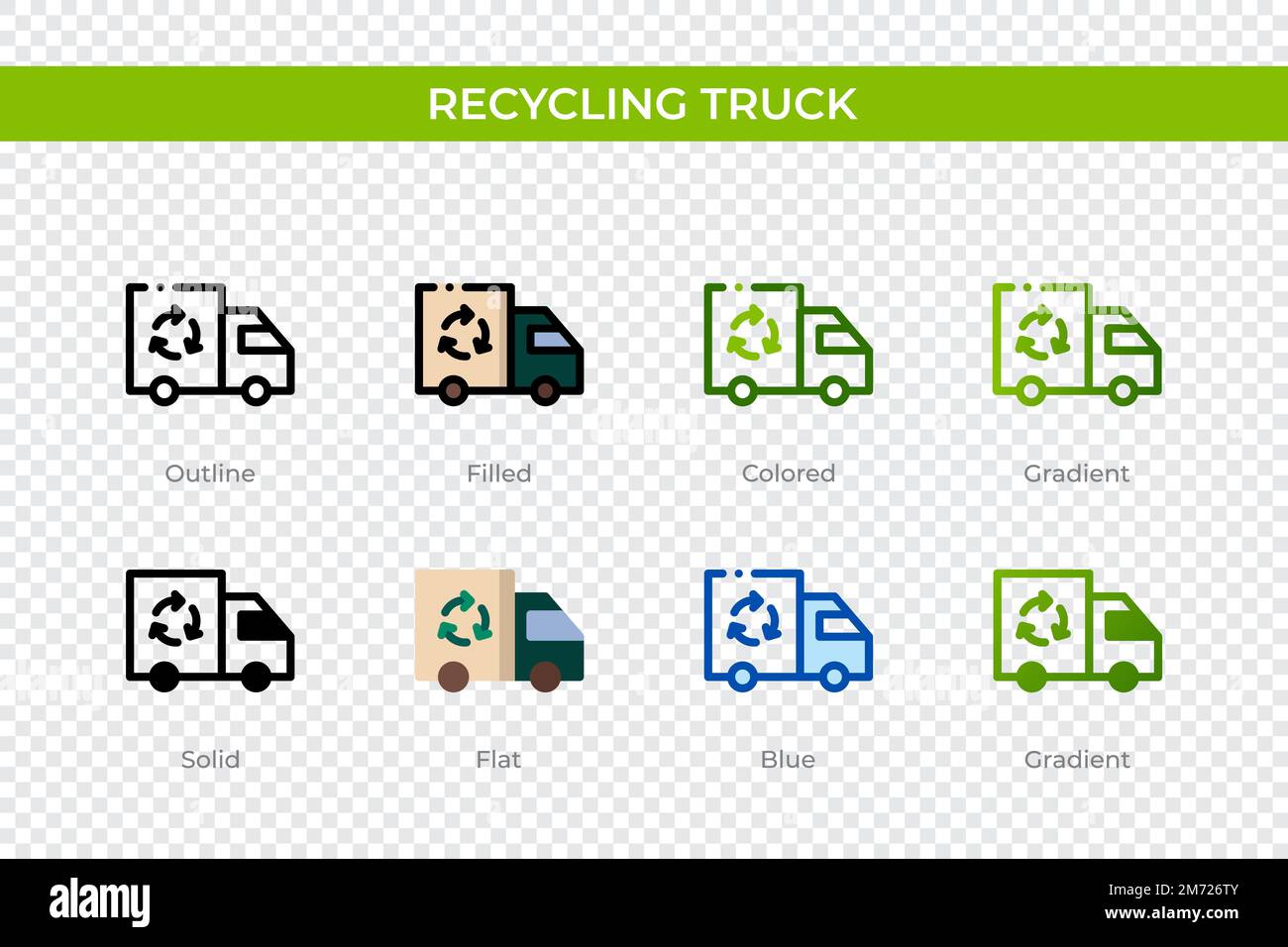 Car filled recycling Stock Vector Images - Alamy