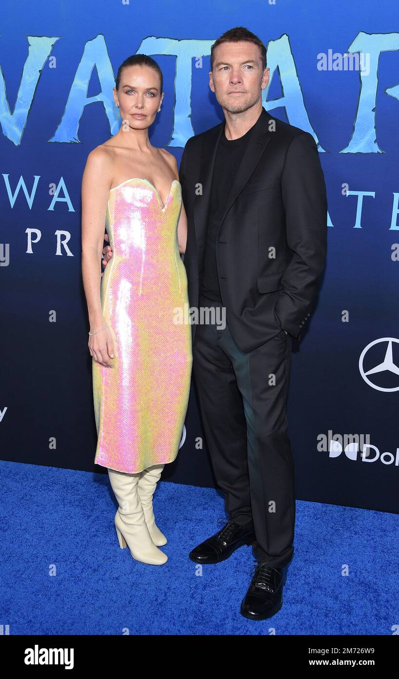 December 12, 2022, Hollywood, California, USA: Sam Worthington and Lara ...