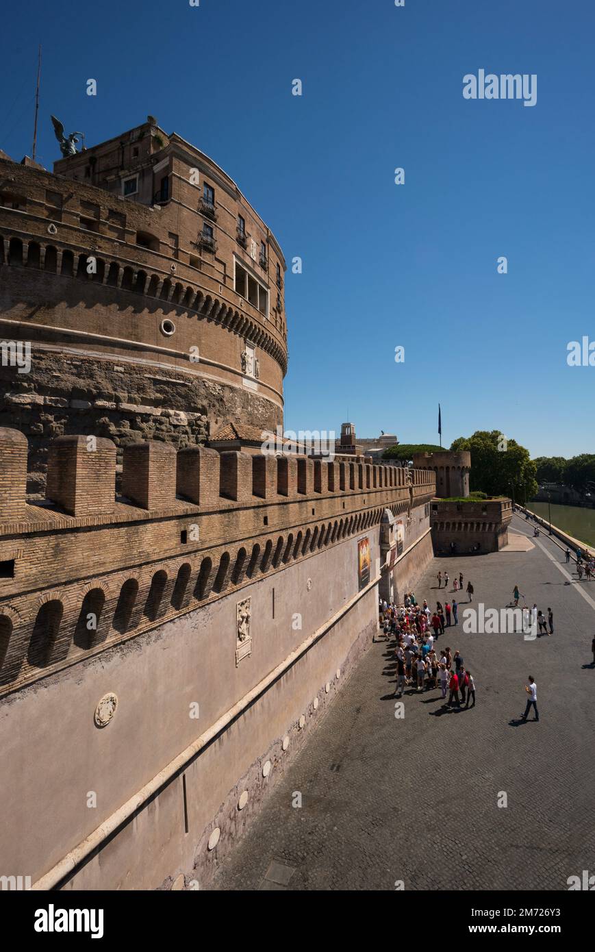 Italian Roman fort the holy angels Stock Photo - Alamy