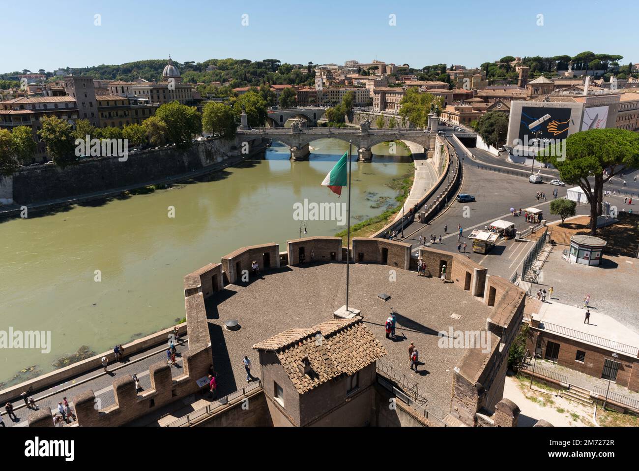Italian Roman fort the holy angels Stock Photo - Alamy