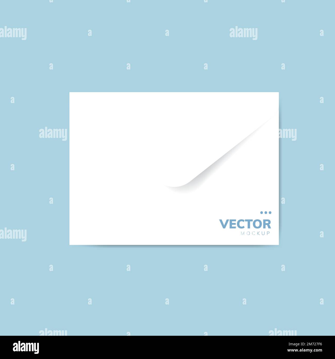Mockup envelope letter on Stock Vector Images - Alamy