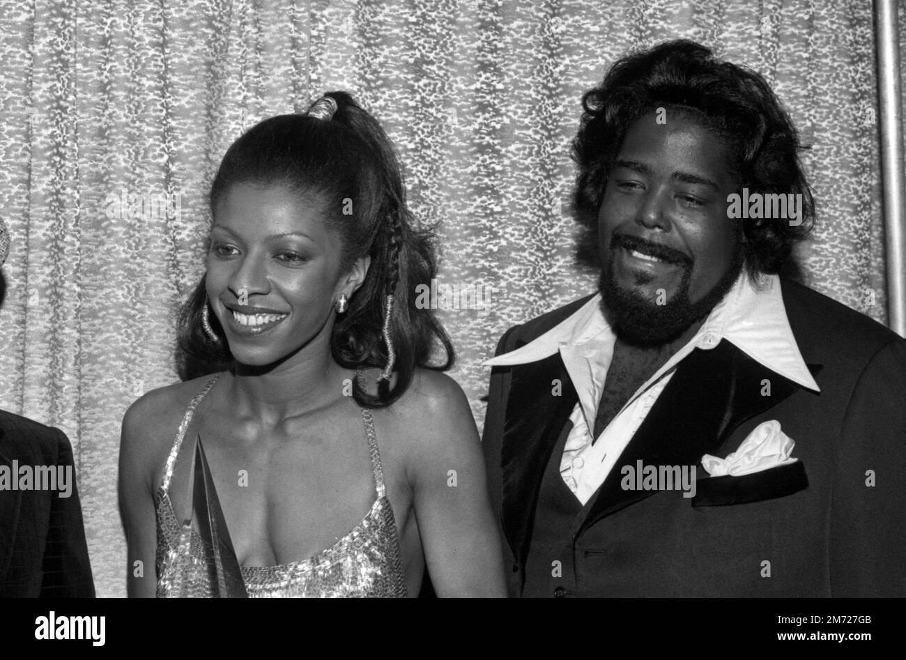 Natalie Cole and Barry White at the 1979 American Music Awards on ...