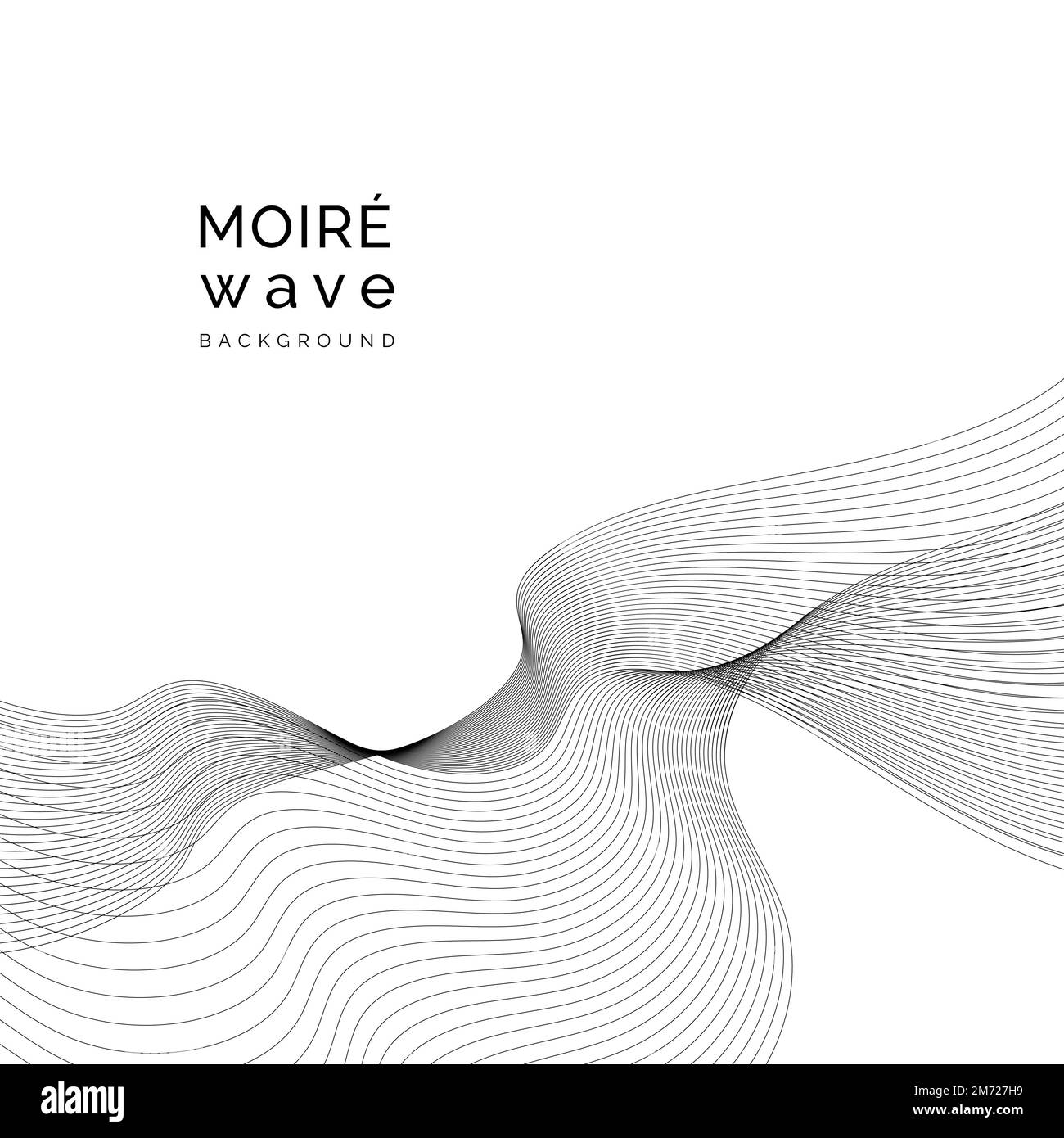 Black moiré wave on white background Stock Vector Image & Art - Alamy