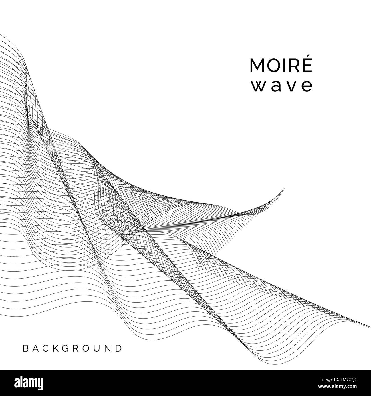 Black moiré wave on white background Stock Vector Image & Art - Alamy