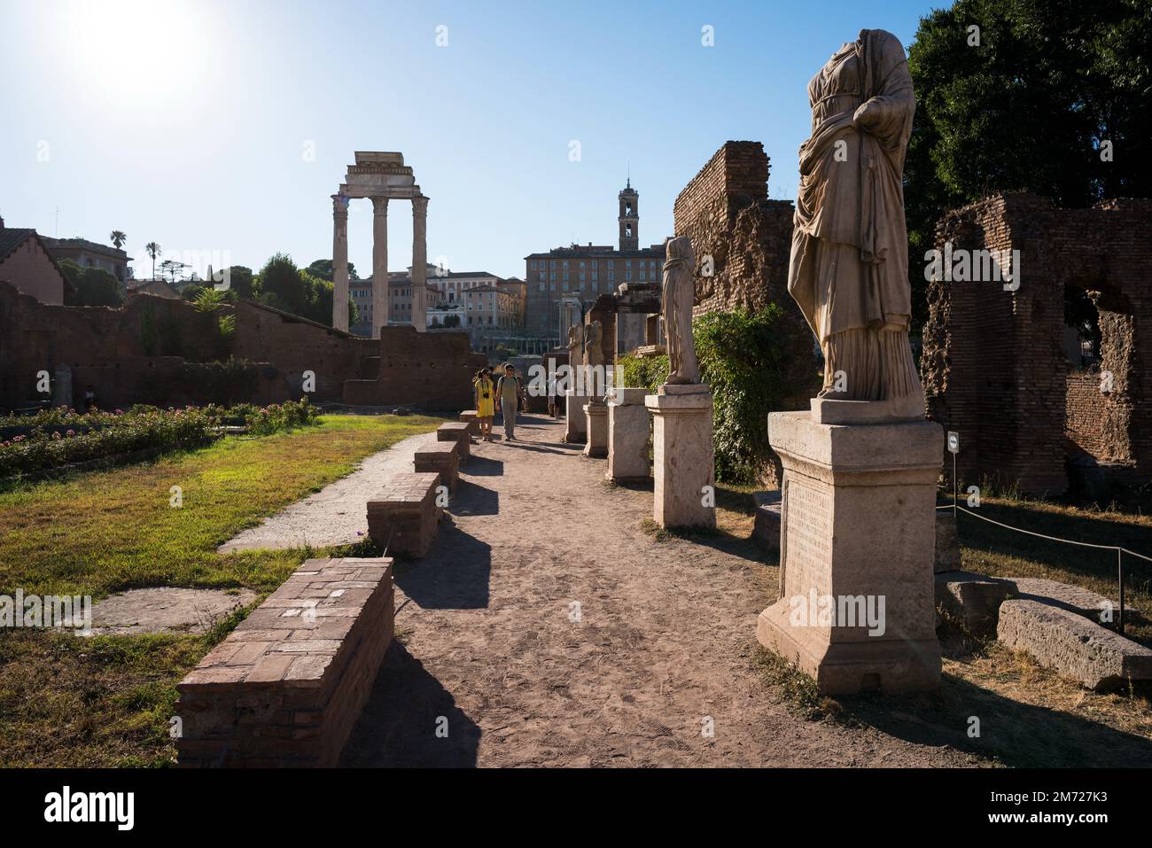 The Roman ruins in Italy Stock Photo - Alamy