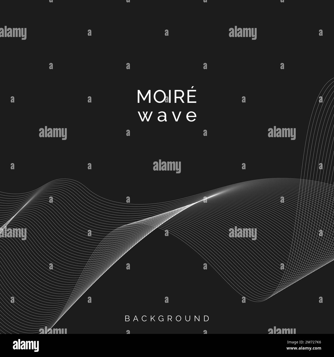 White moiré wave on black background Stock Vector Image & Art - Alamy