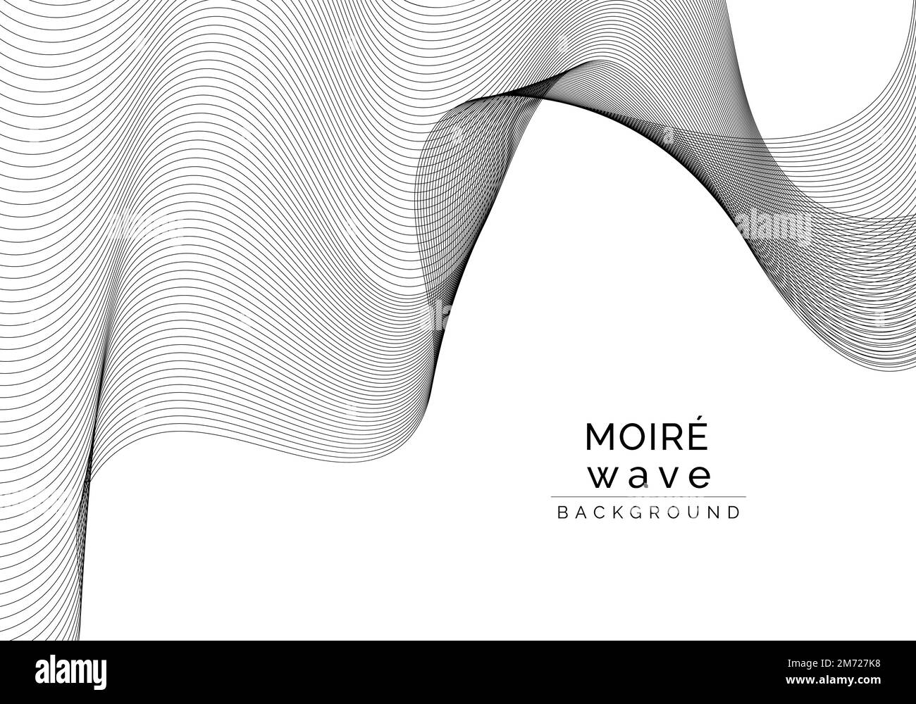 Black moiré wave on white background Stock Vector Image & Art - Alamy