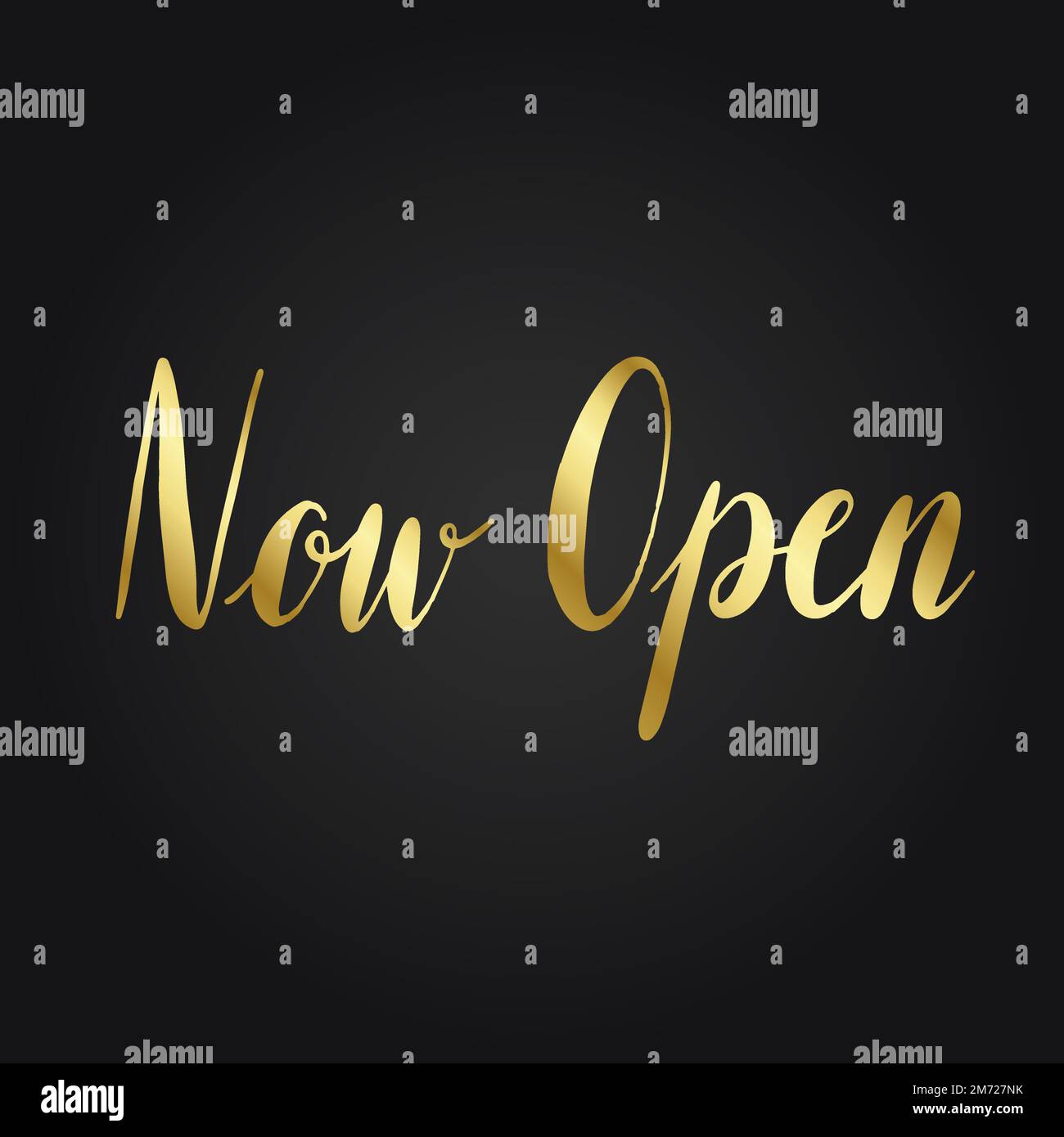 Now open typography style vector Stock Vector Image & Art - Alamy