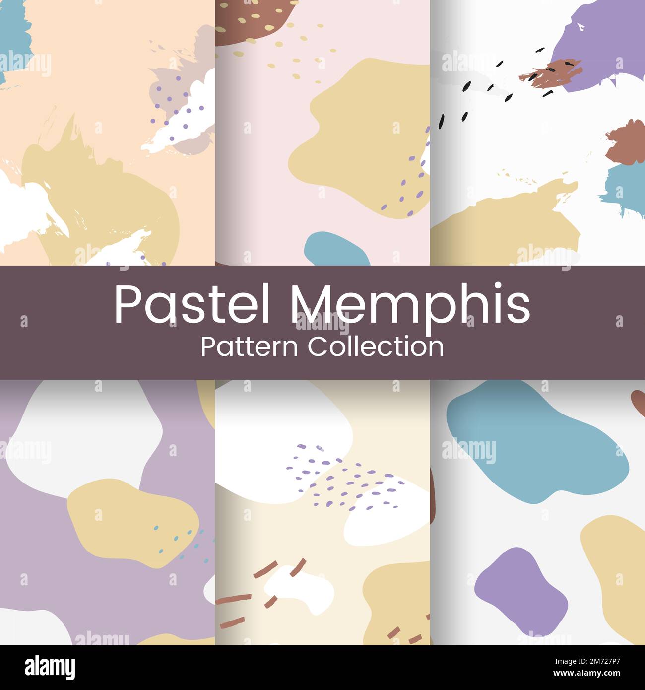 Pastel Memphis pattern design vector Stock Vector Image & Art - Alamy