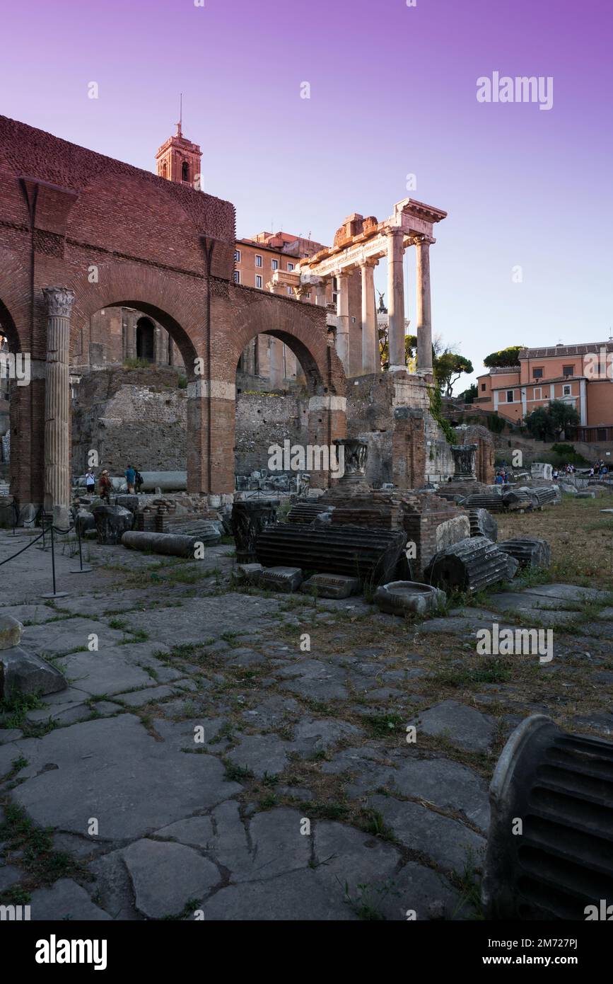 The Roman ruins in Italy Stock Photo - Alamy
