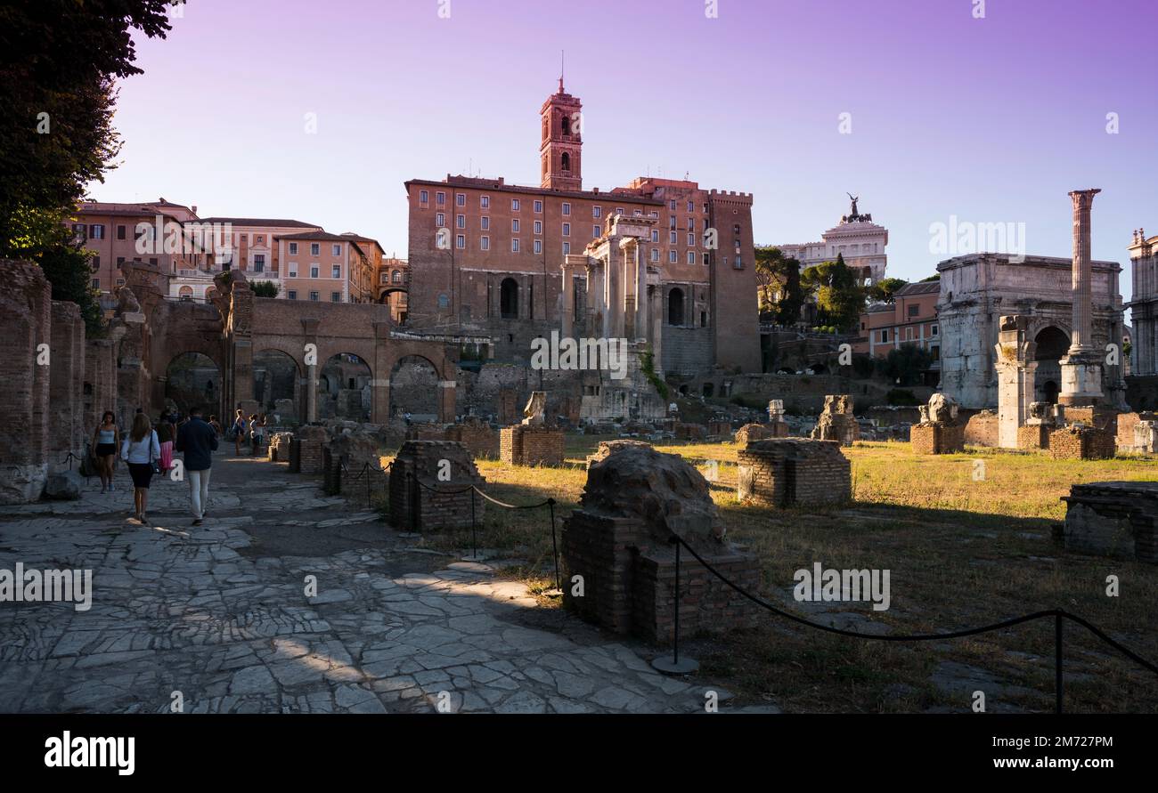 The Roman ruins in Italy Stock Photo - Alamy