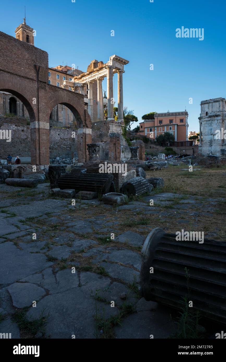 The Roman ruins in Italy Stock Photo - Alamy