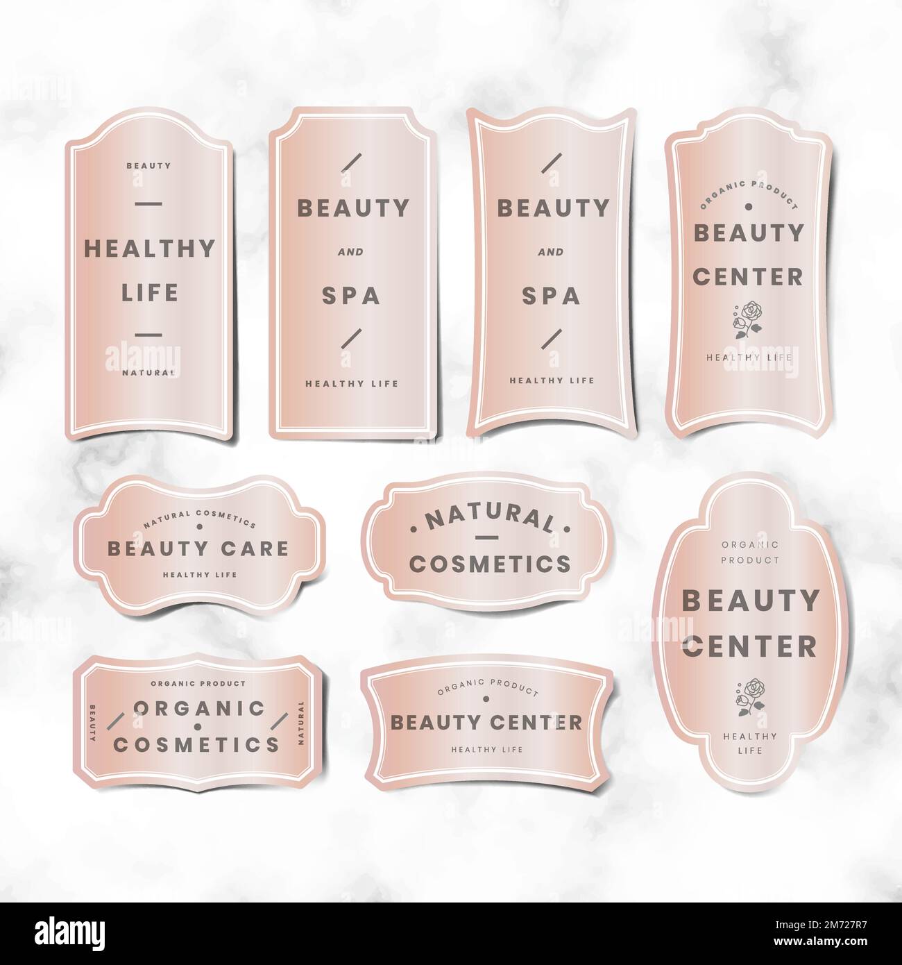 Spa on pink pastel Stock Vector Images - Alamy