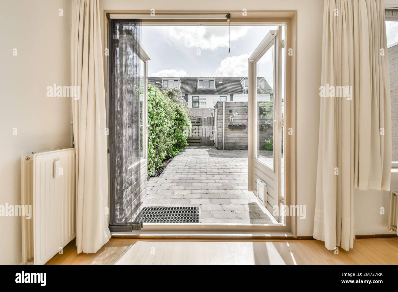 Empty Room With Window And Door