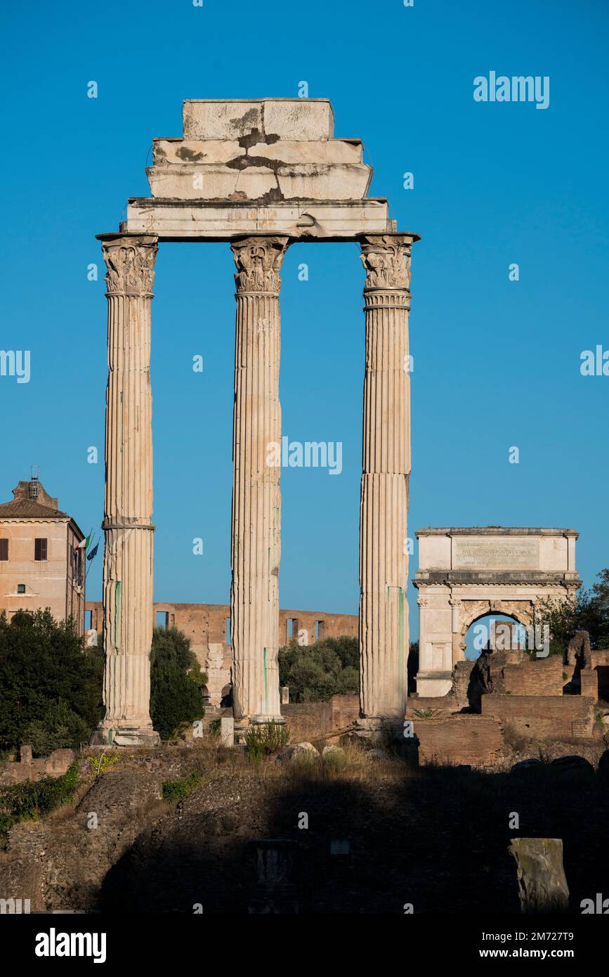 The Roman ruins in Italy Stock Photo - Alamy