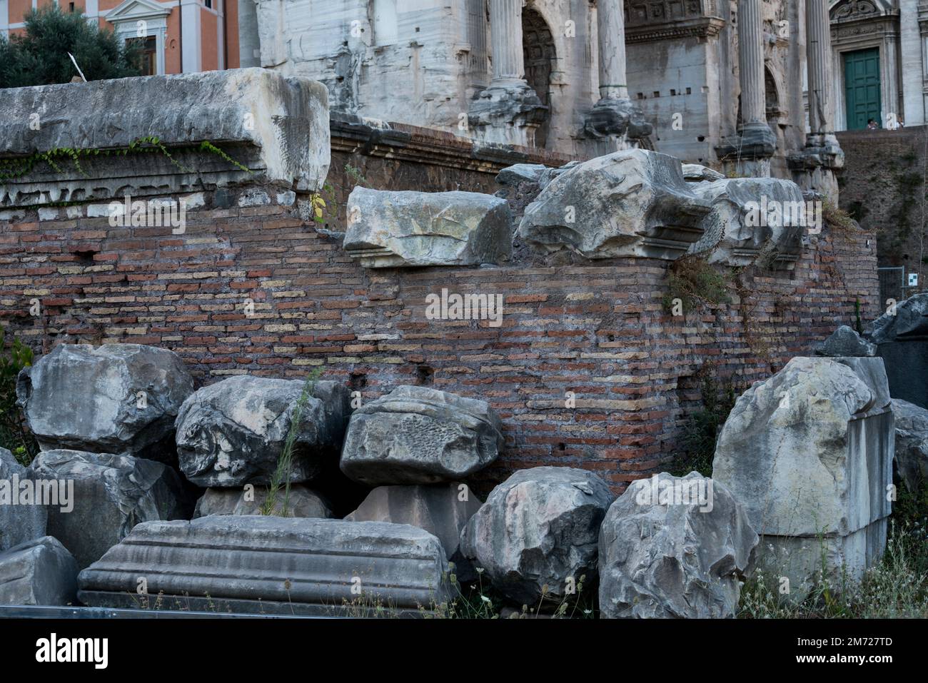 The Roman ruins in Italy Stock Photo - Alamy