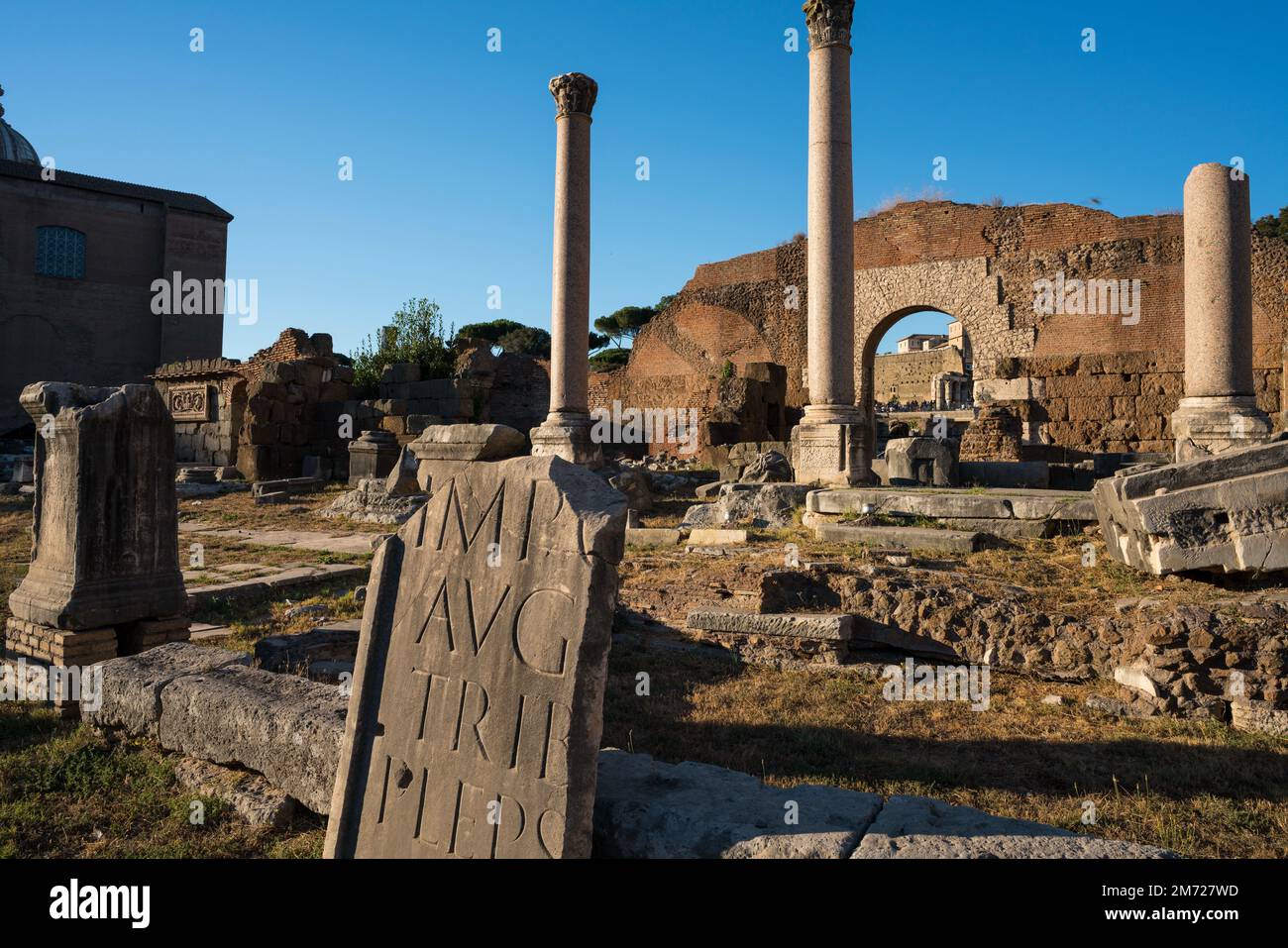 The Roman ruins in Italy Stock Photo - Alamy