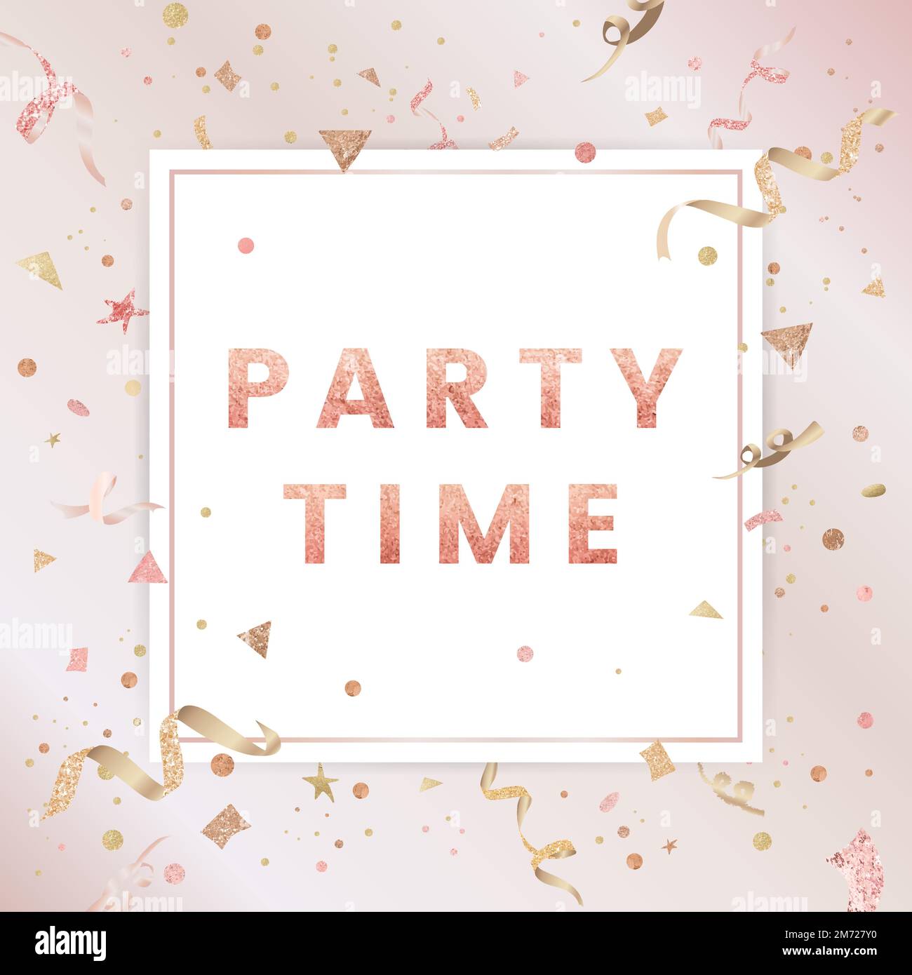 Colorful confetti streamer party Stock Vector Images - Alamy