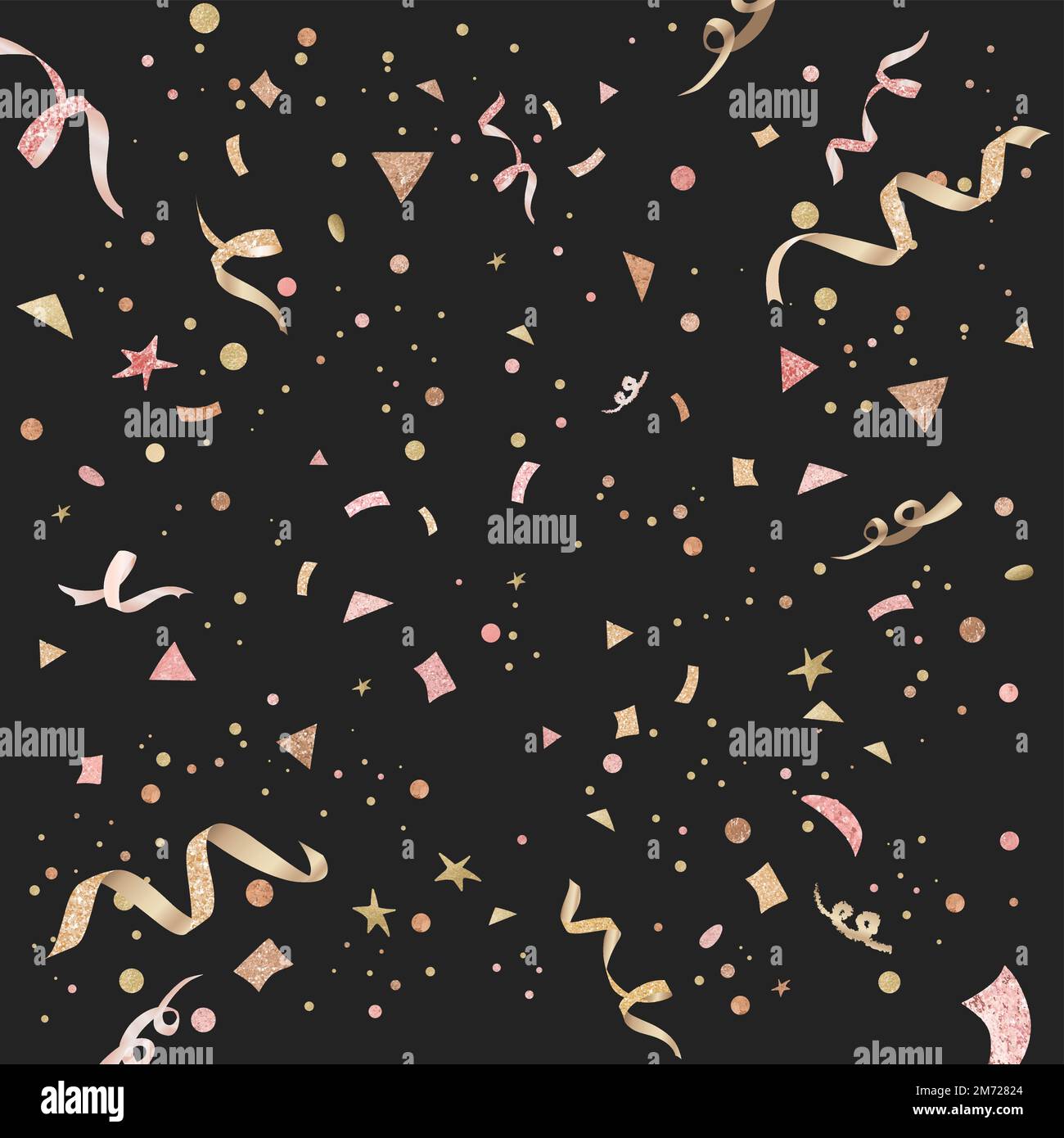 Confetti with black background vector Stock Vector Image & Art - Alamy