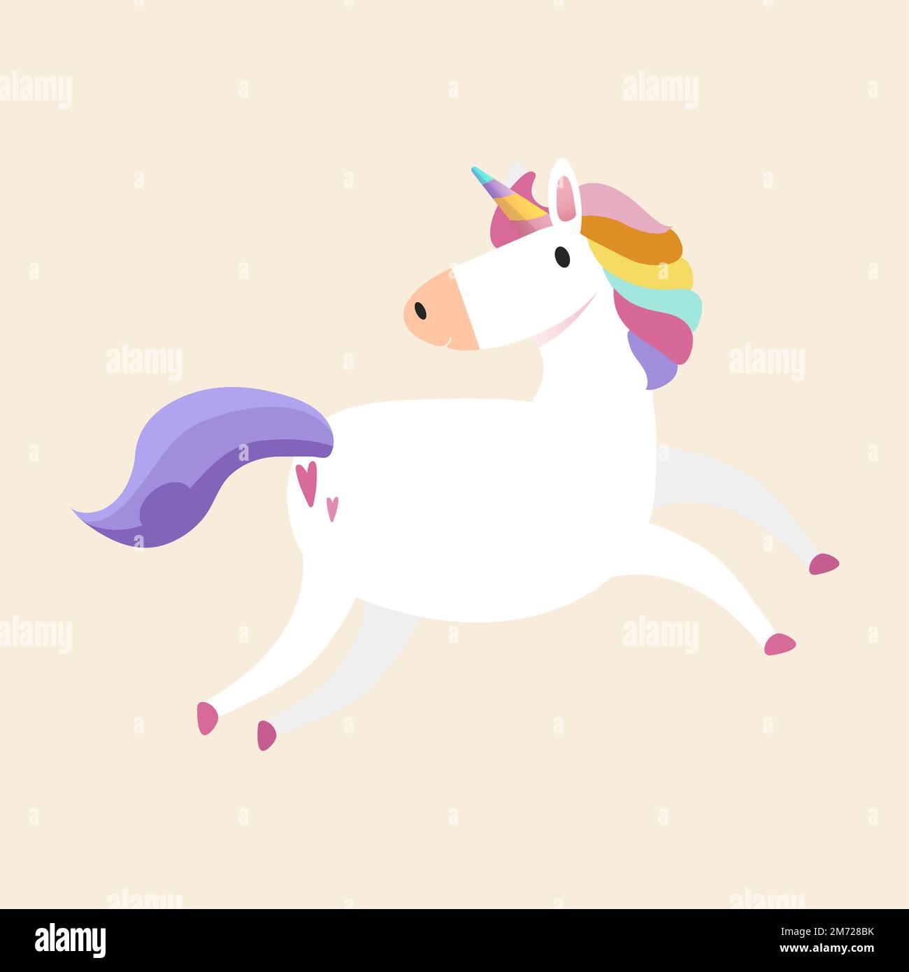 Rainbow unicorn Stock Vector Images - Alamy