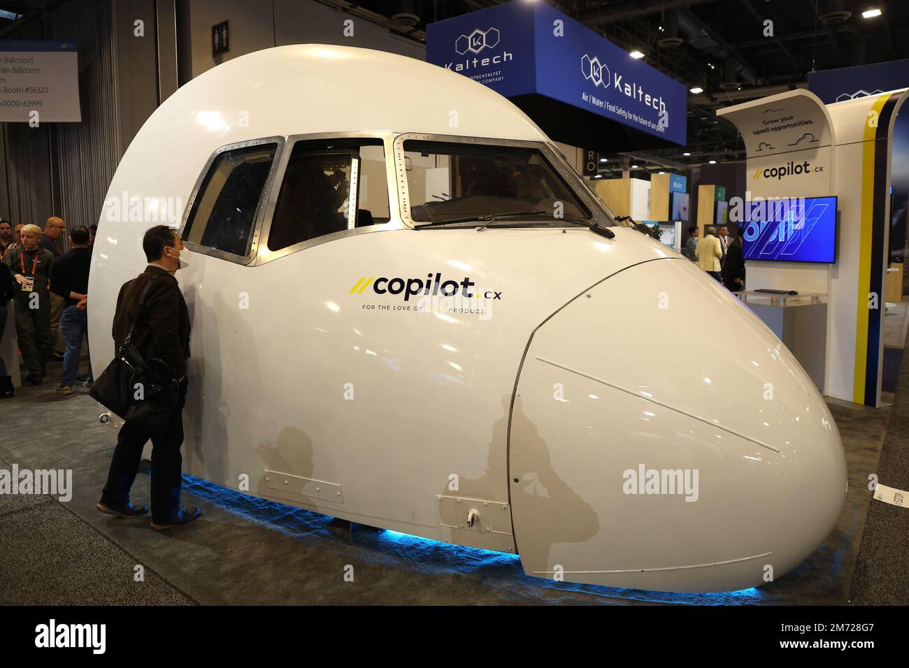 Las Vegas, NV, USA. 6th Jan, 2023. View of the copilot.cx booth day 2 at CES 2023 in Las Vegas ...