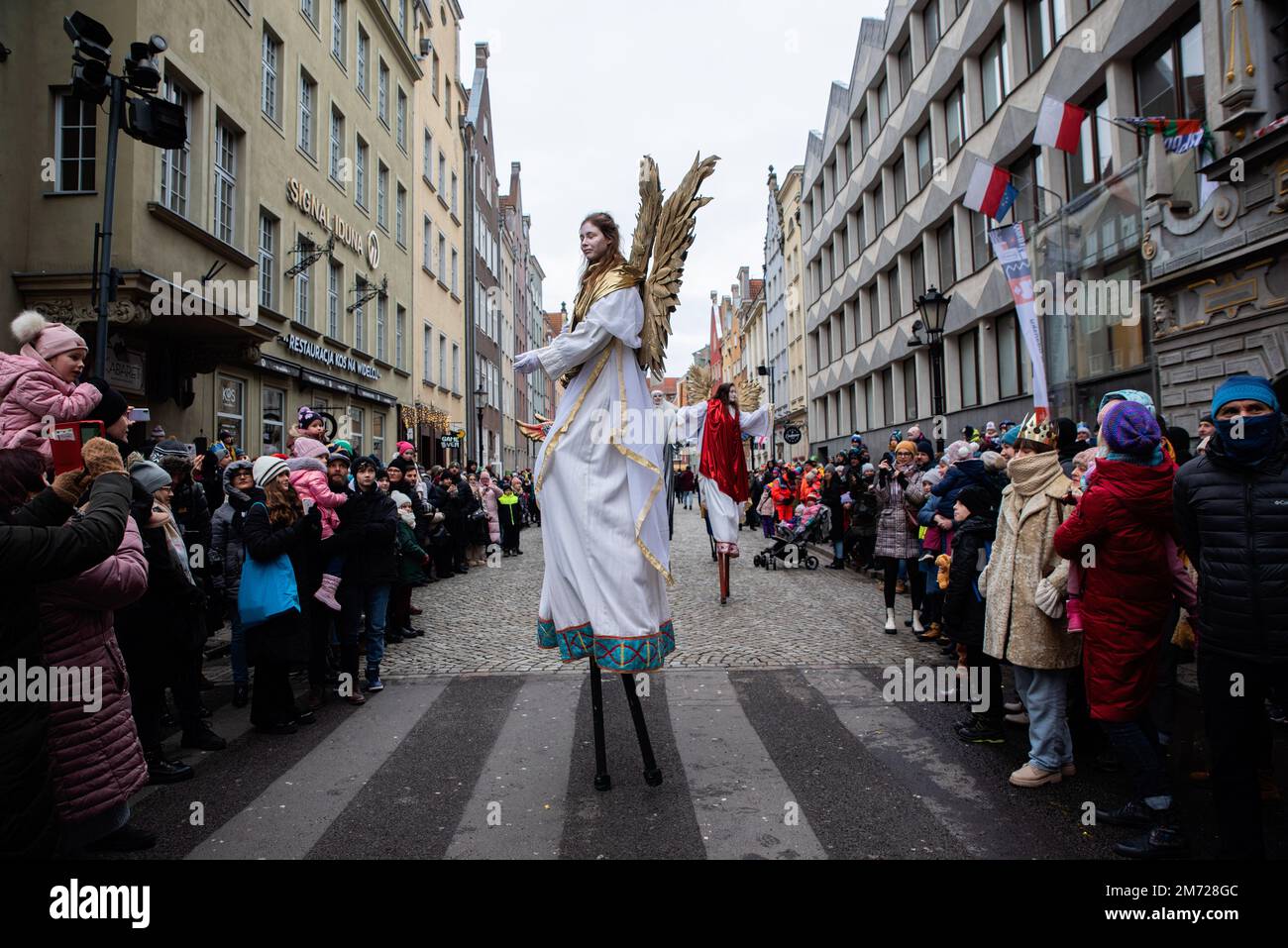 Angels and devils are a constant element of the procession, symbolizing ...