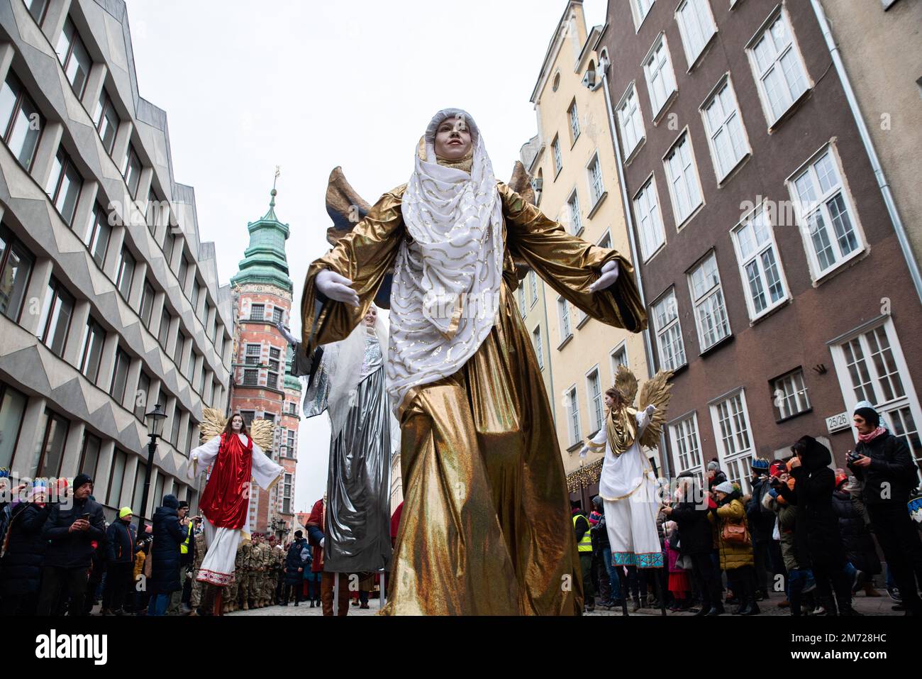Angels and devils are a constant element of the procession, symbolizing ...