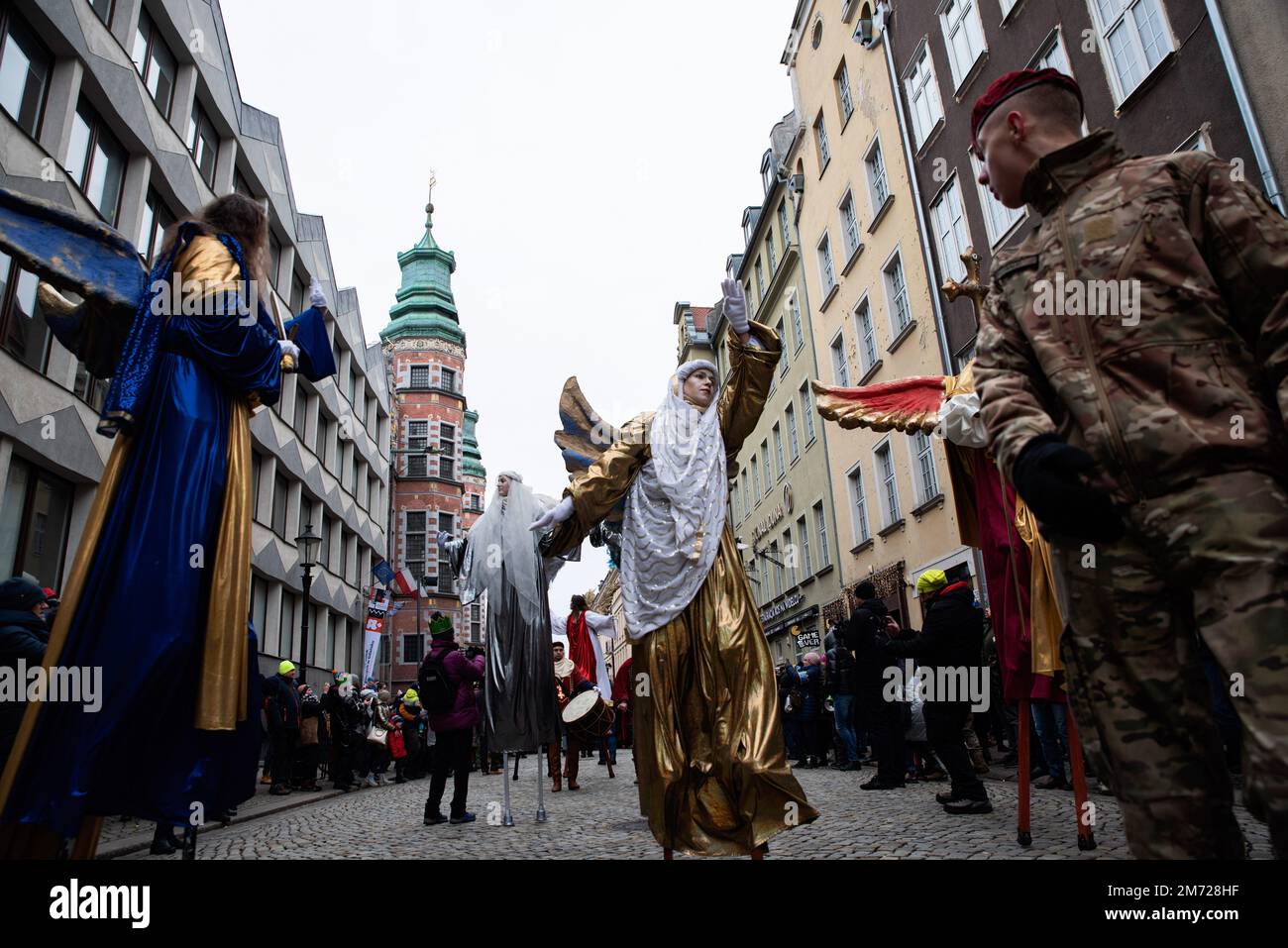 Angels and devils are a constant element of the procession, symbolizing ...