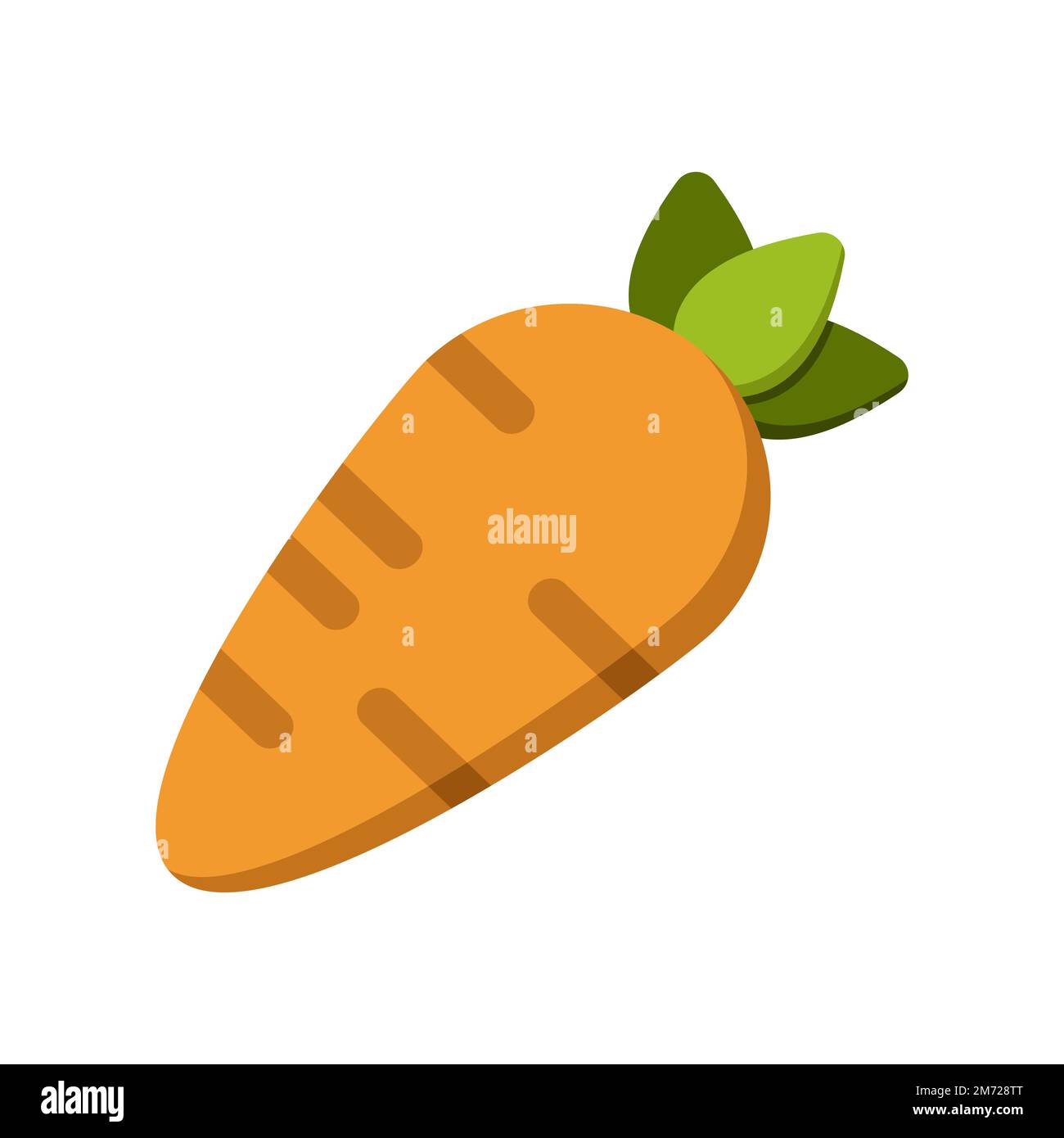 Carrot icon. Colorful cartoon carrot icon. Carrot vector isolated ...