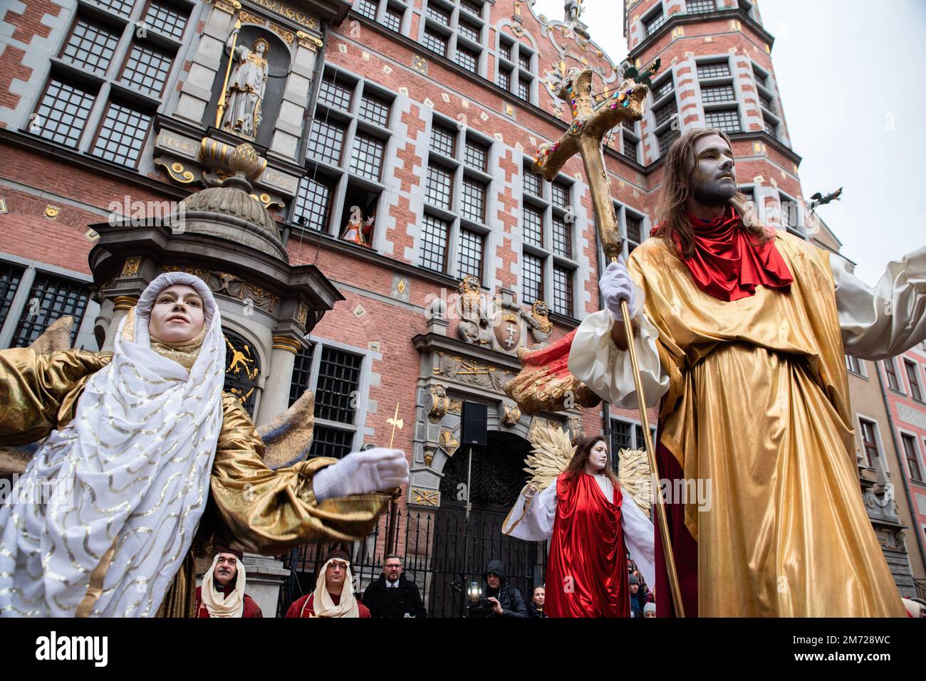 Angels and devils are a constant element of the procession, symbolizing ...