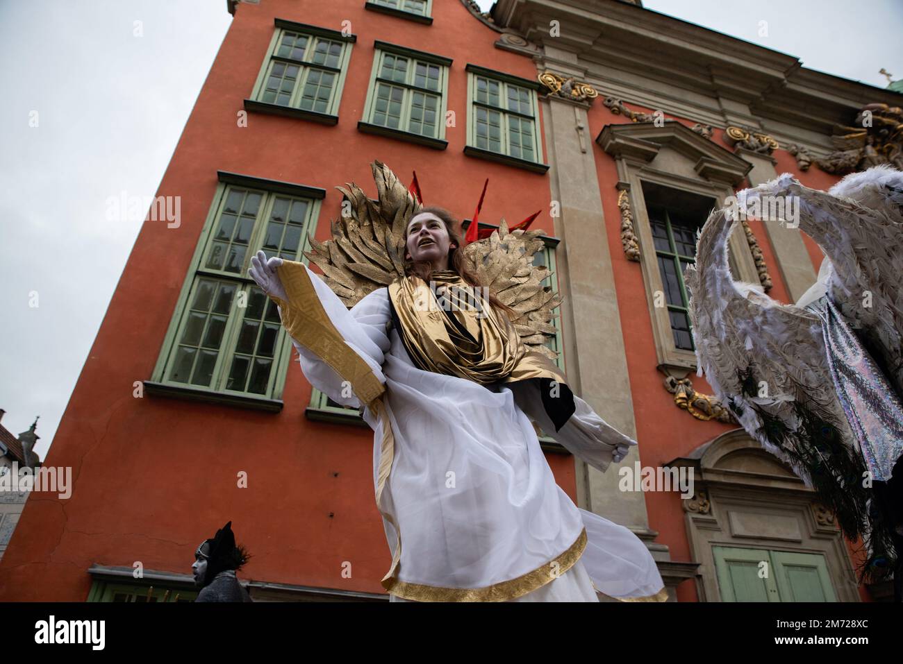 Angels and devils are a constant element of the procession, symbolizing ...