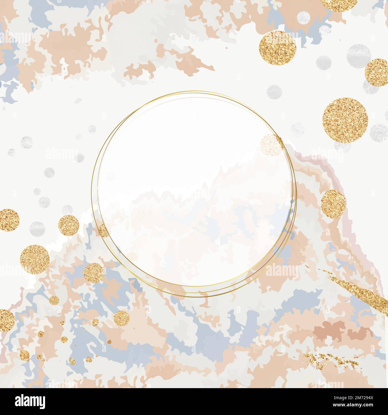 Paint pour background with round frame vector Stock Vector Image & Art ...