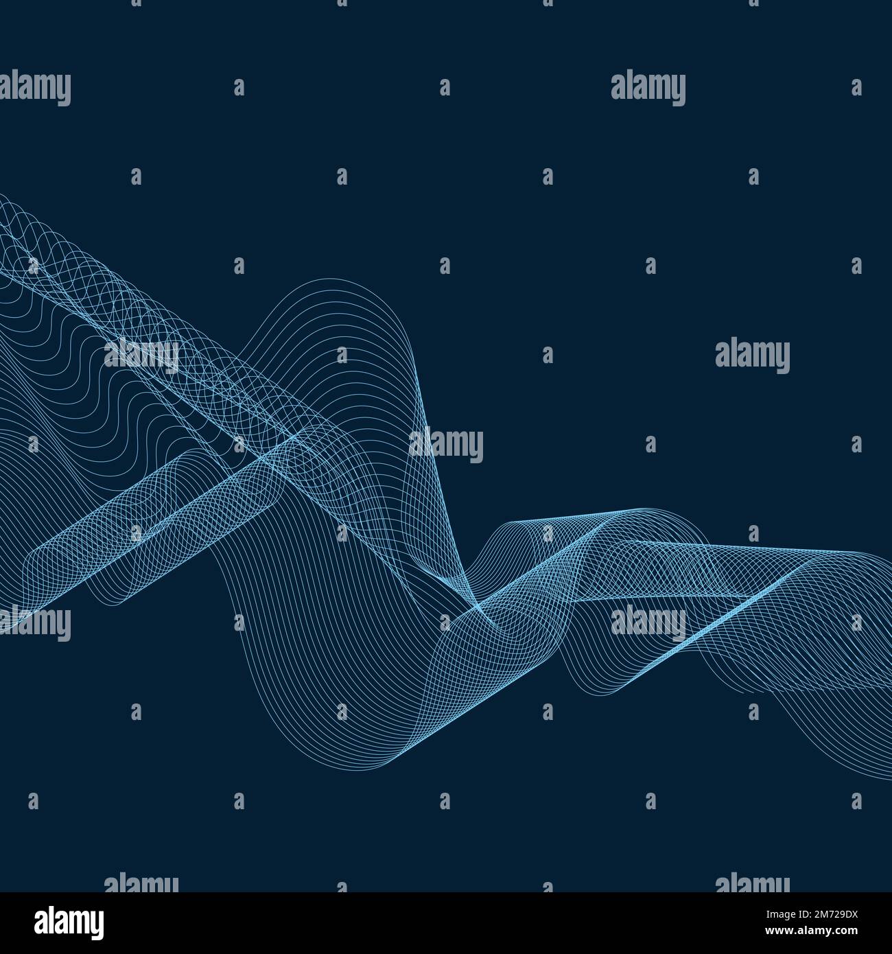 Sky blue moiré wave on space blue background Stock Vector Image & Art ...