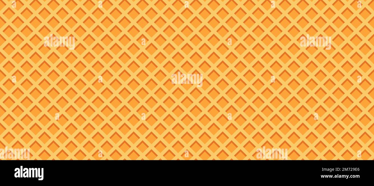 Seamless realistic wafer pattern. Wafer background. Ice cream cone ...
