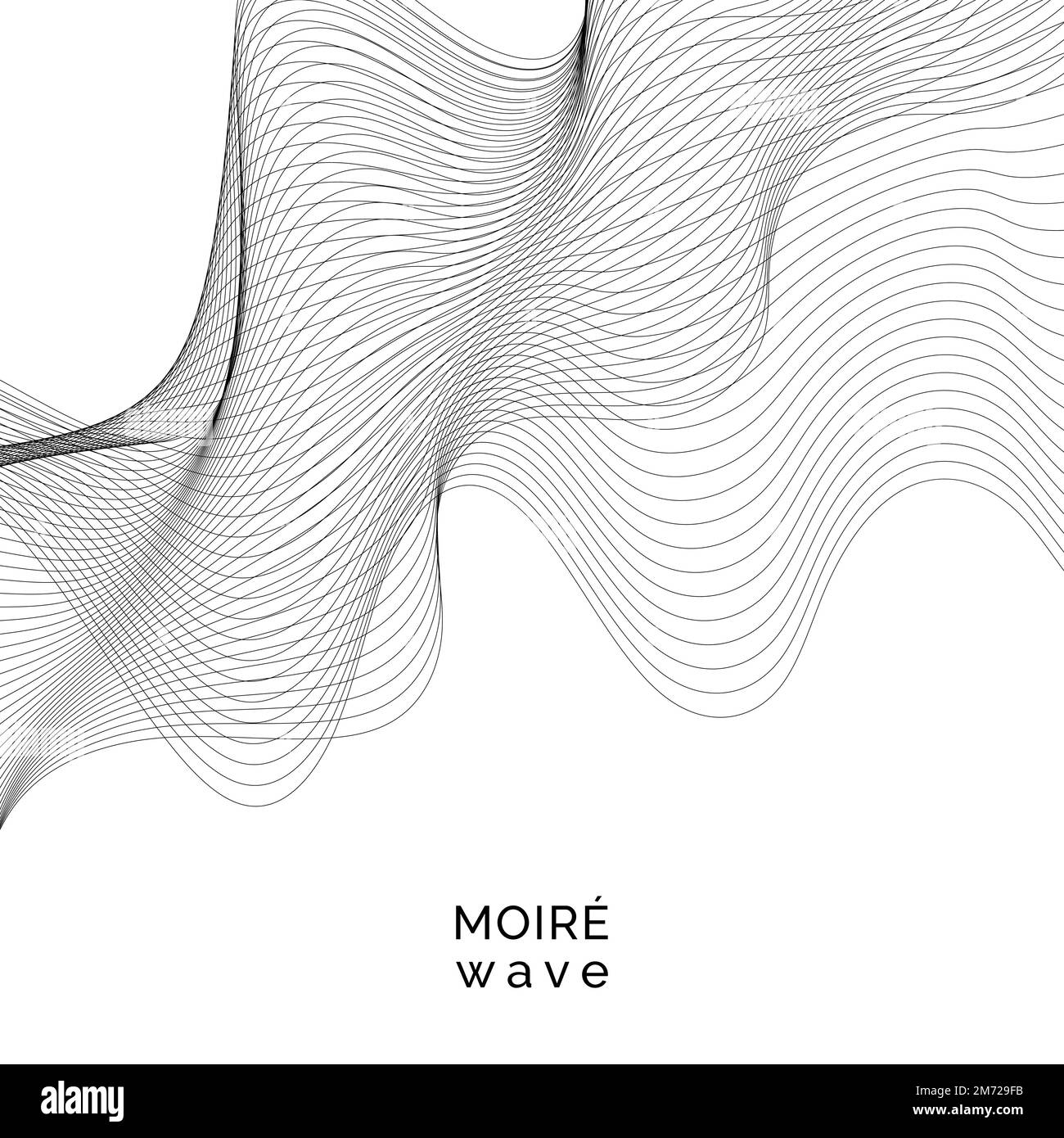 Black moiré wave on white background Stock Vector Image & Art - Alamy