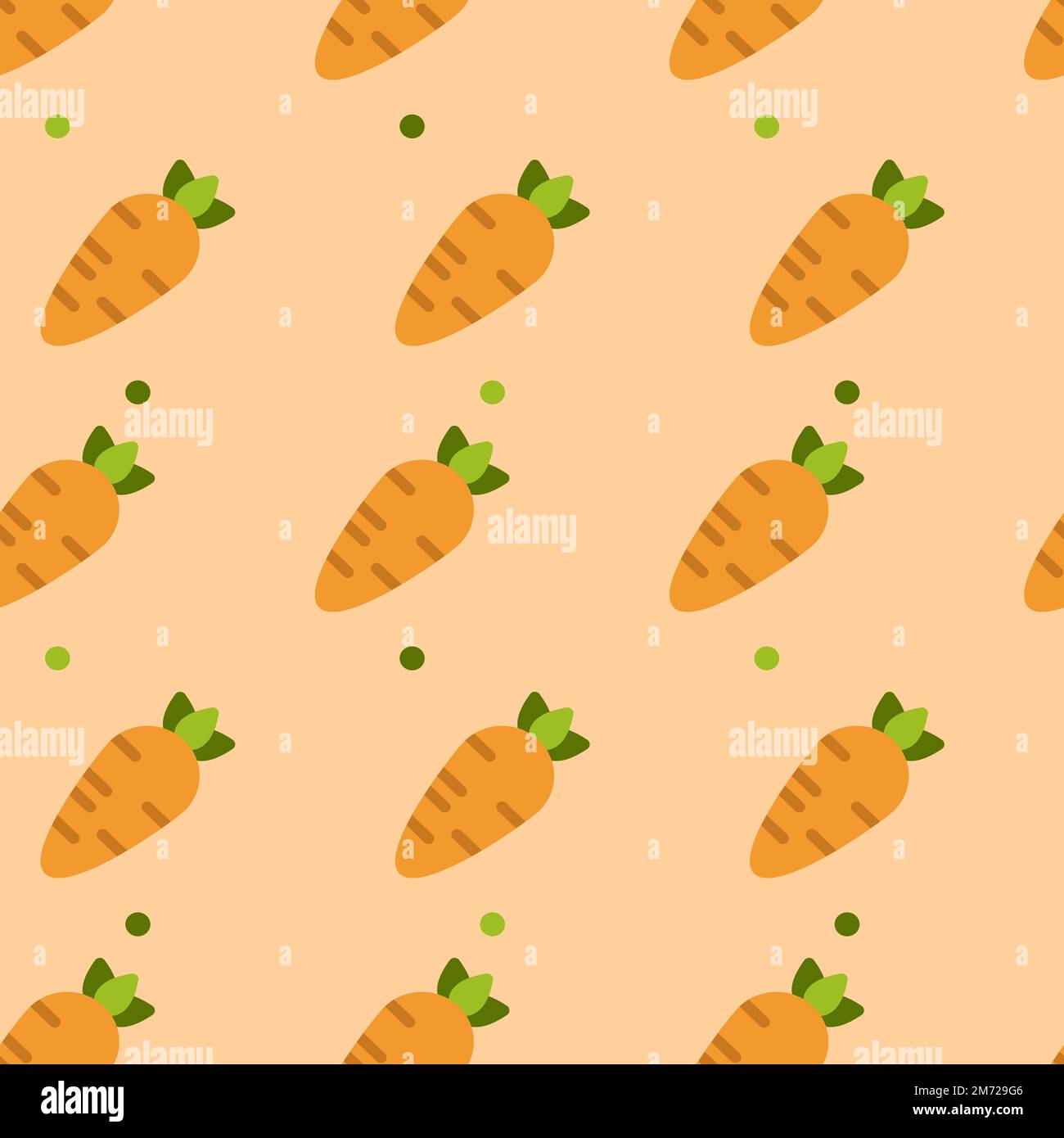 Carrot seamless pattern cute background. Vector cute carrots seamless ...