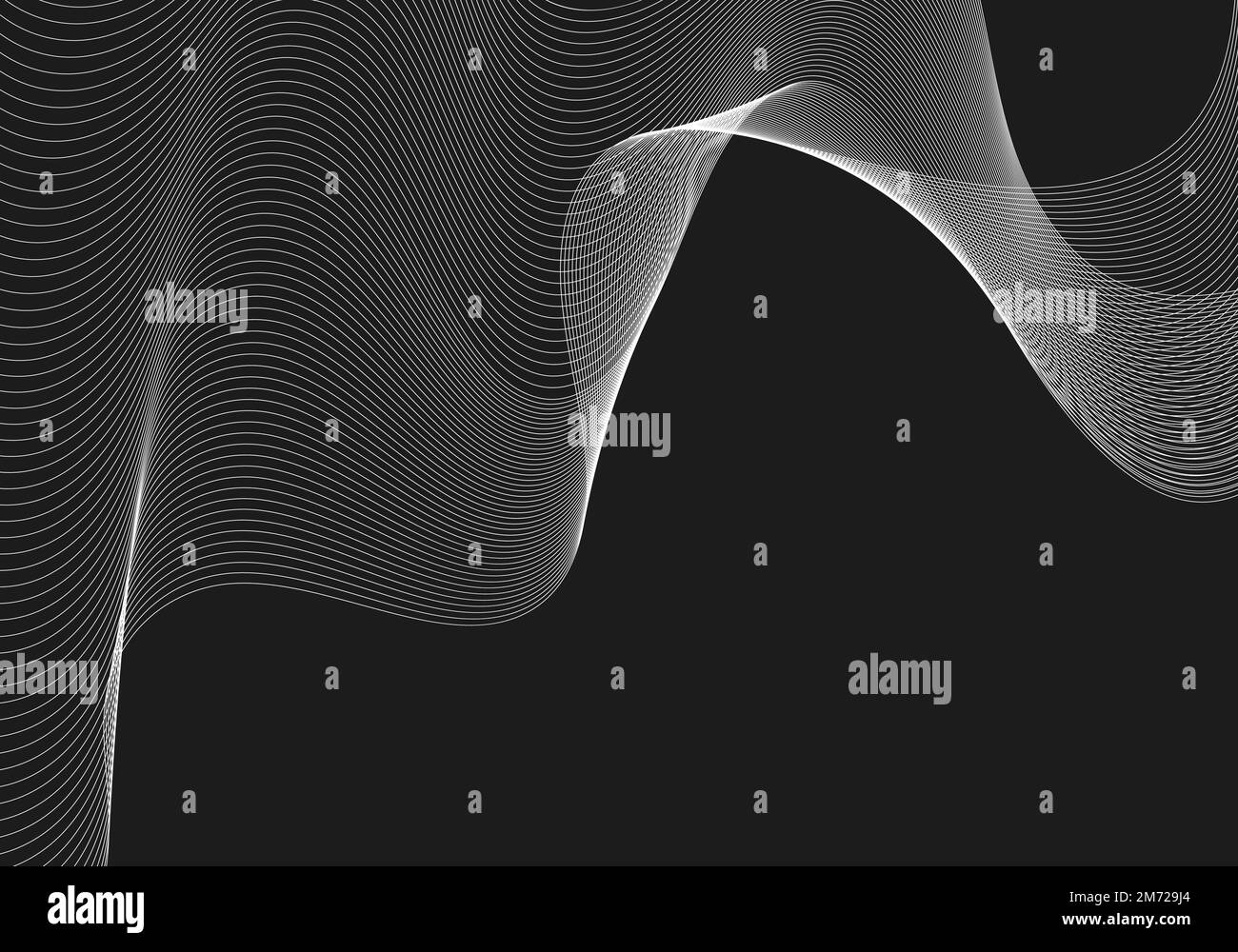 White moiré wave on black background Stock Vector Image & Art - Alamy