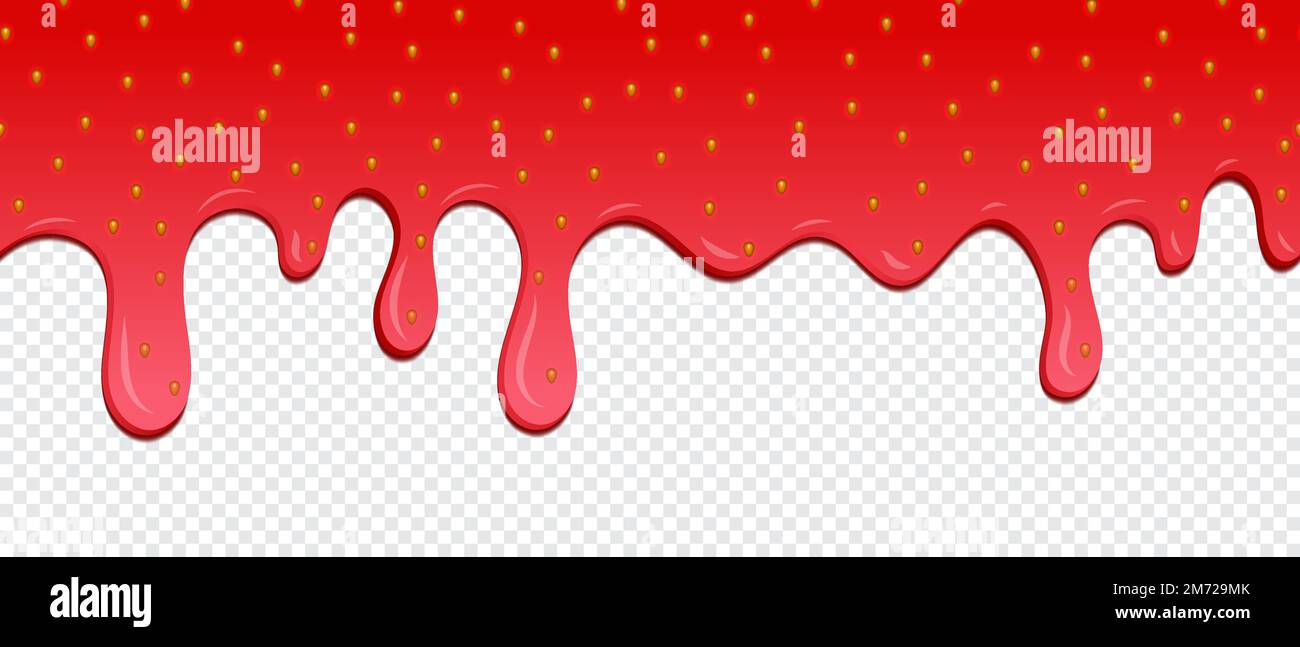 Realistic drops of strawberry jam. Strawberry background jam vector ...