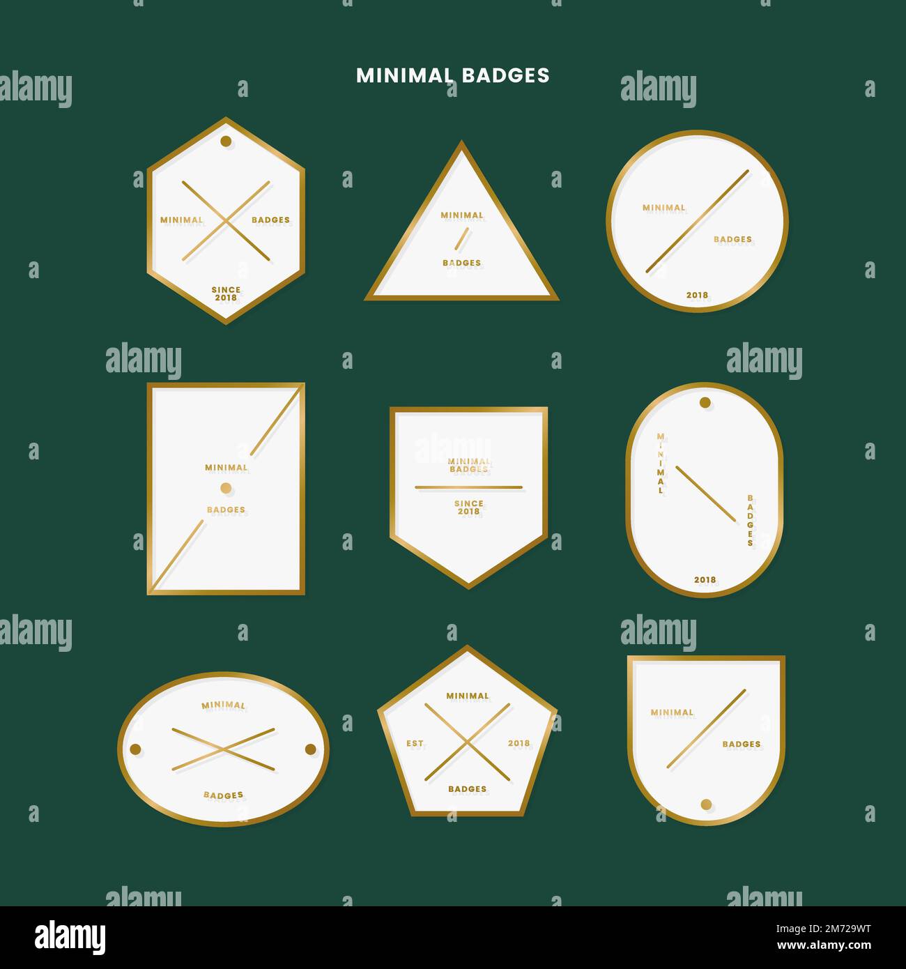 Various geometric labels illustration Stock Vector Images - Alamy