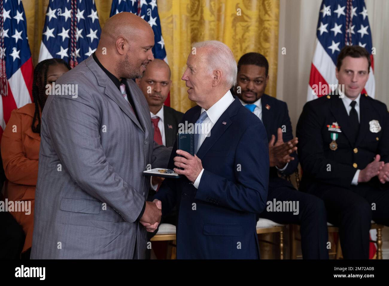United States President Joe Biden presents the the Presidential ...